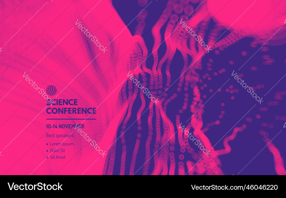 Abstract science or technology background graphic Vector Image