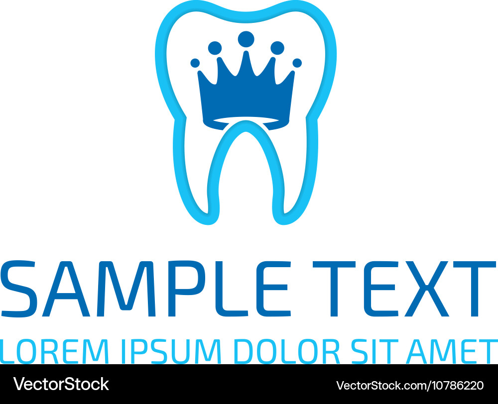 Dentist logo template Royalty Free Vector Image