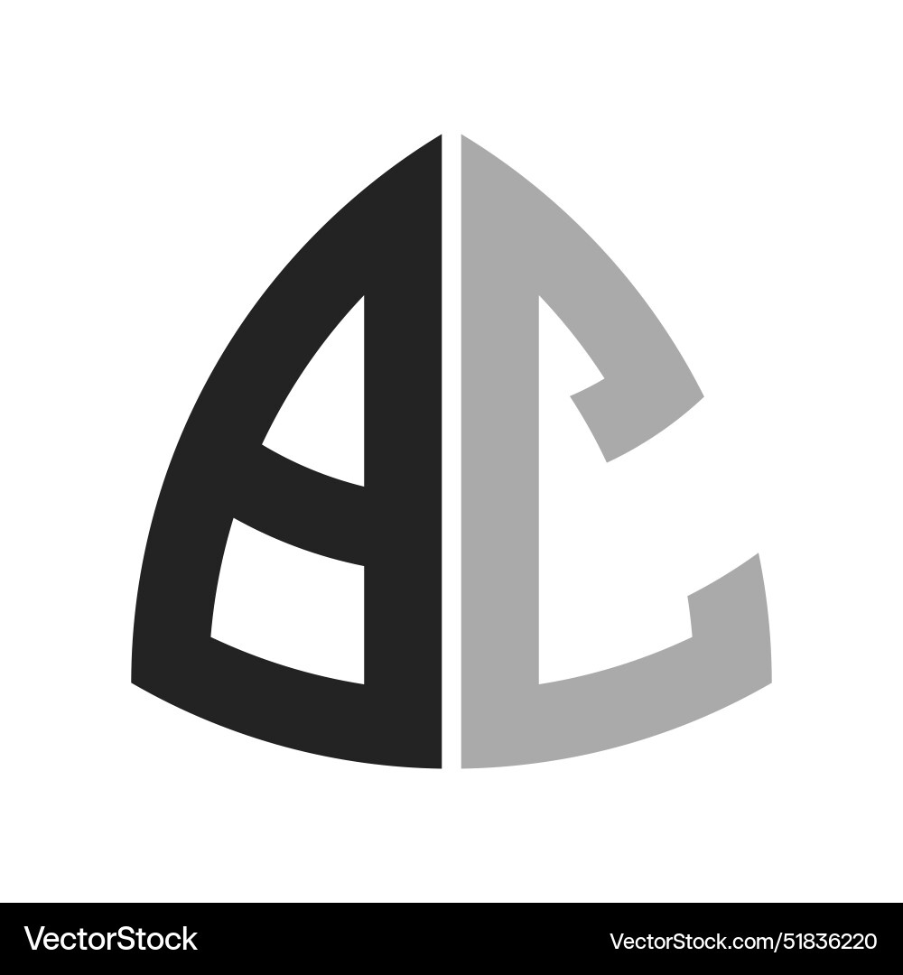 Modern creative bc logo design letter icon Vector Image