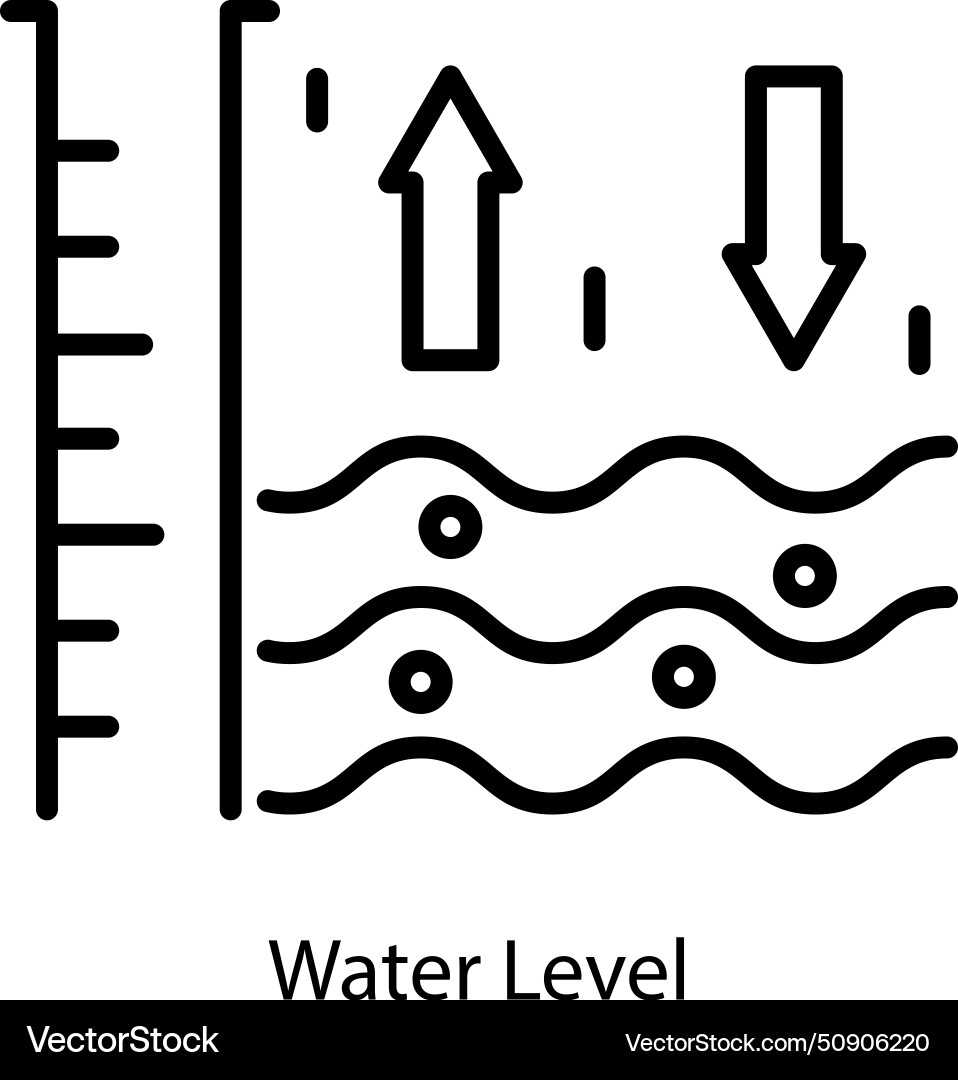 Water level Royalty Free Vector Image - VectorStock