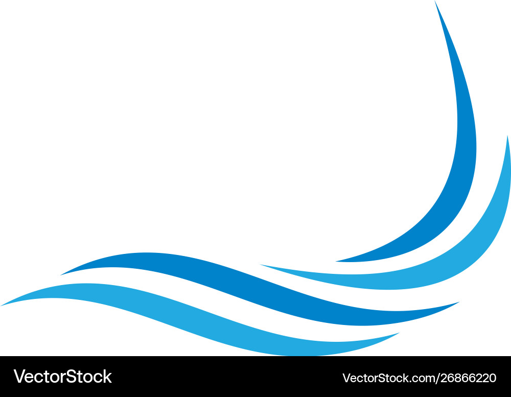Wave symbol design Royalty Free Vector Image - VectorStock