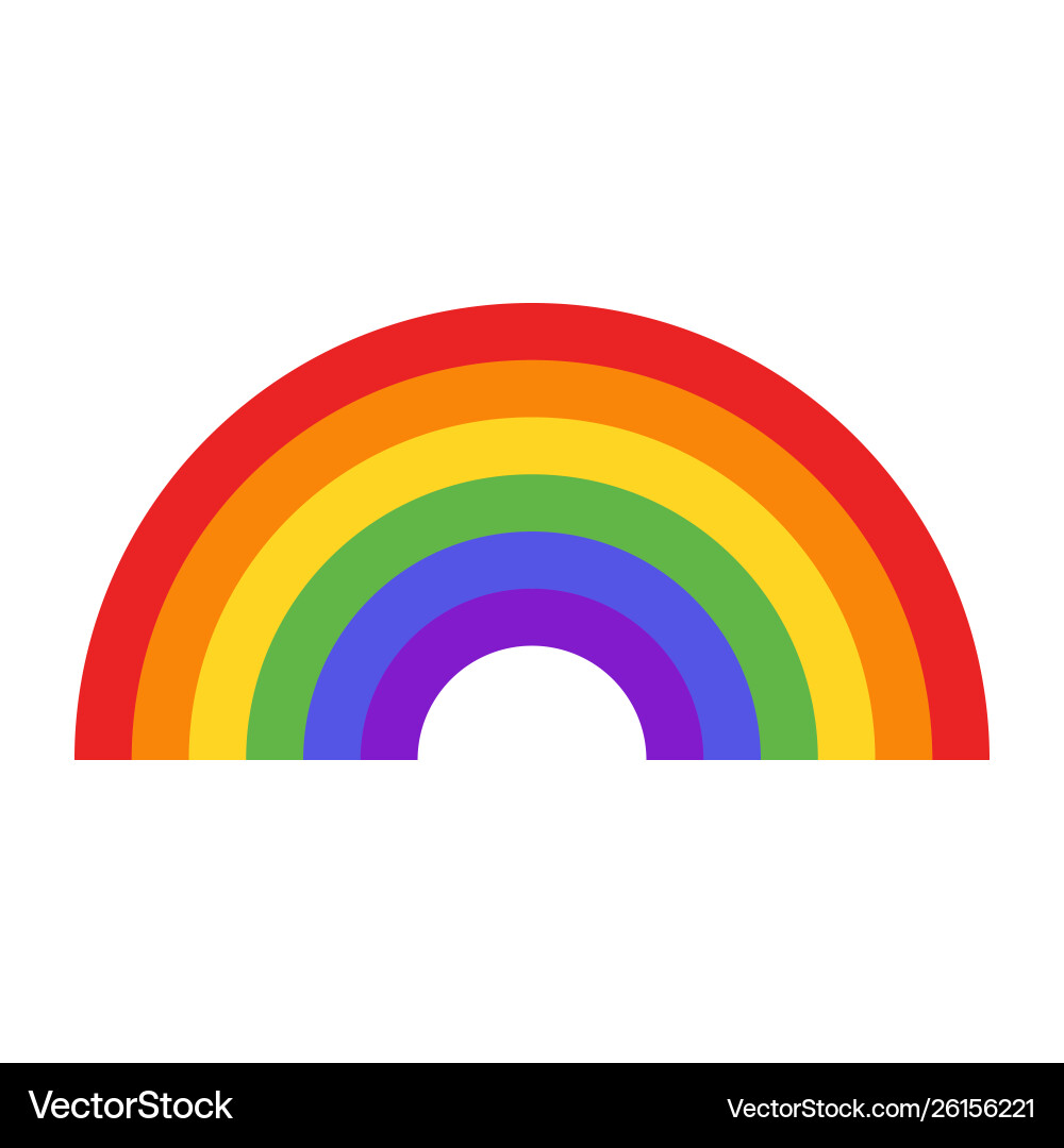 Rainbow icon Royalty Free Vector Image - VectorStock