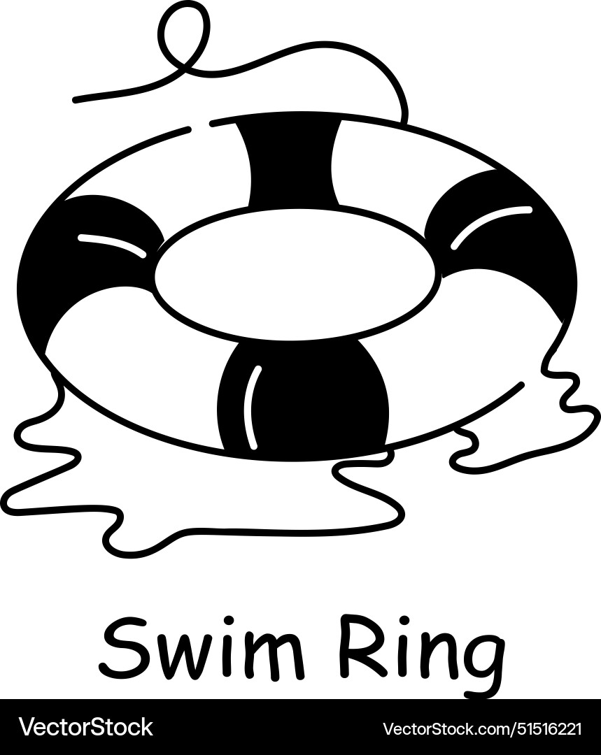 Swim ring Royalty Free Vector Image - VectorStock
