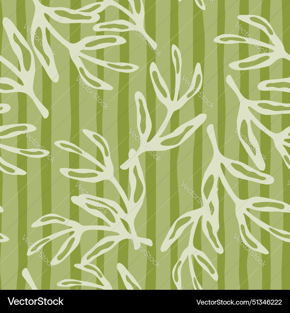 Elegant seamless leaf pattern Royalty Free Vector Image