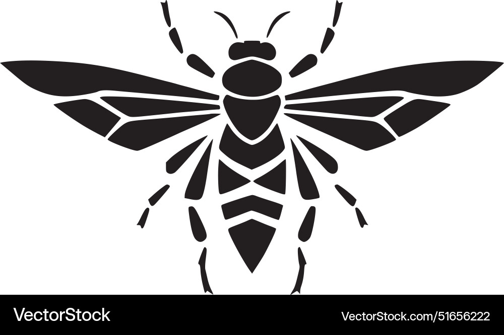 Fly - minimalist and flat logo Royalty Free Vector Image