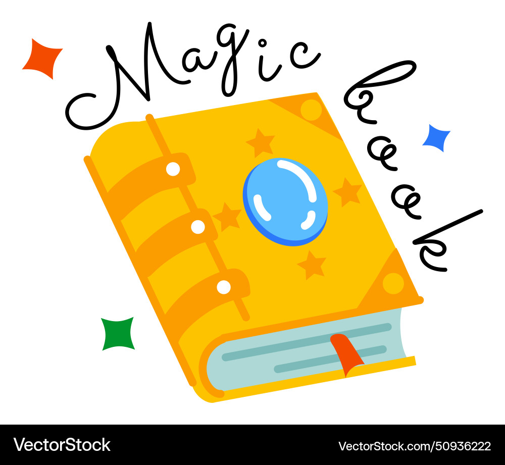 Magic book Royalty Free Vector Image - VectorStock