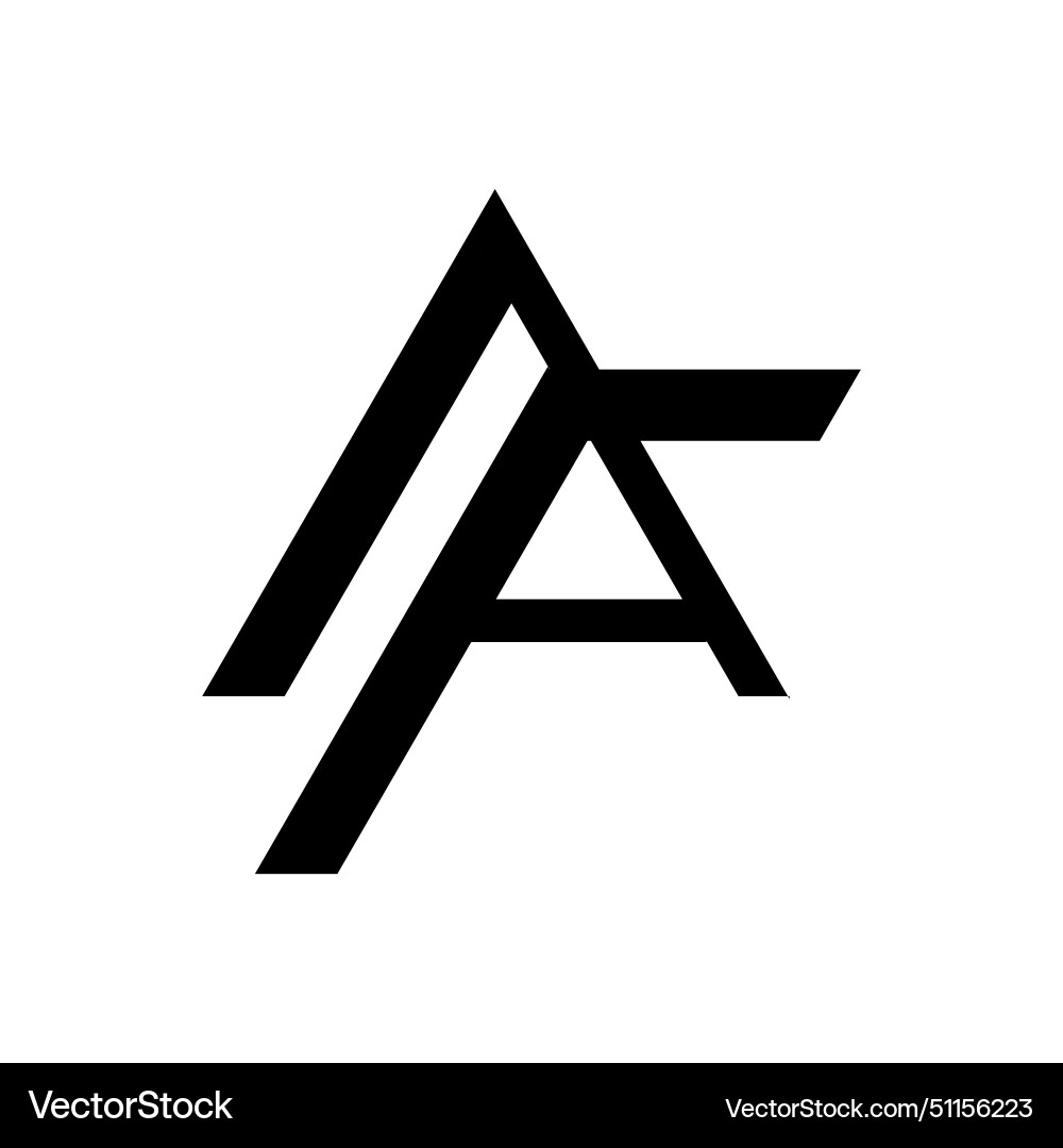 Af letter logo Royalty Free Vector Image - VectorStock