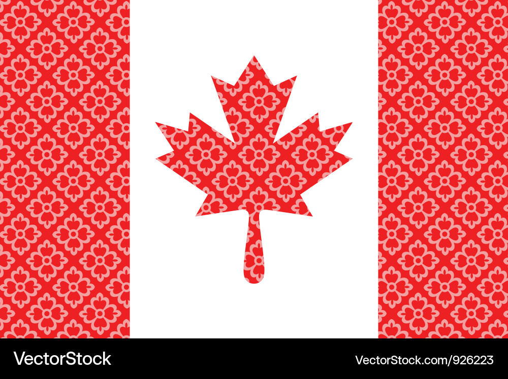 Canadian flag Royalty Free Vector Image - VectorStock