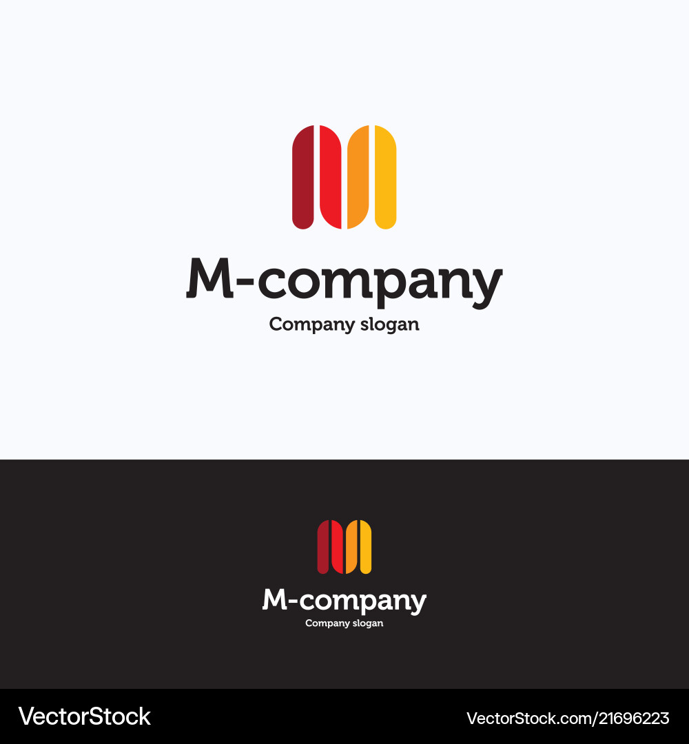 M company Royalty Free Vector Image - VectorStock