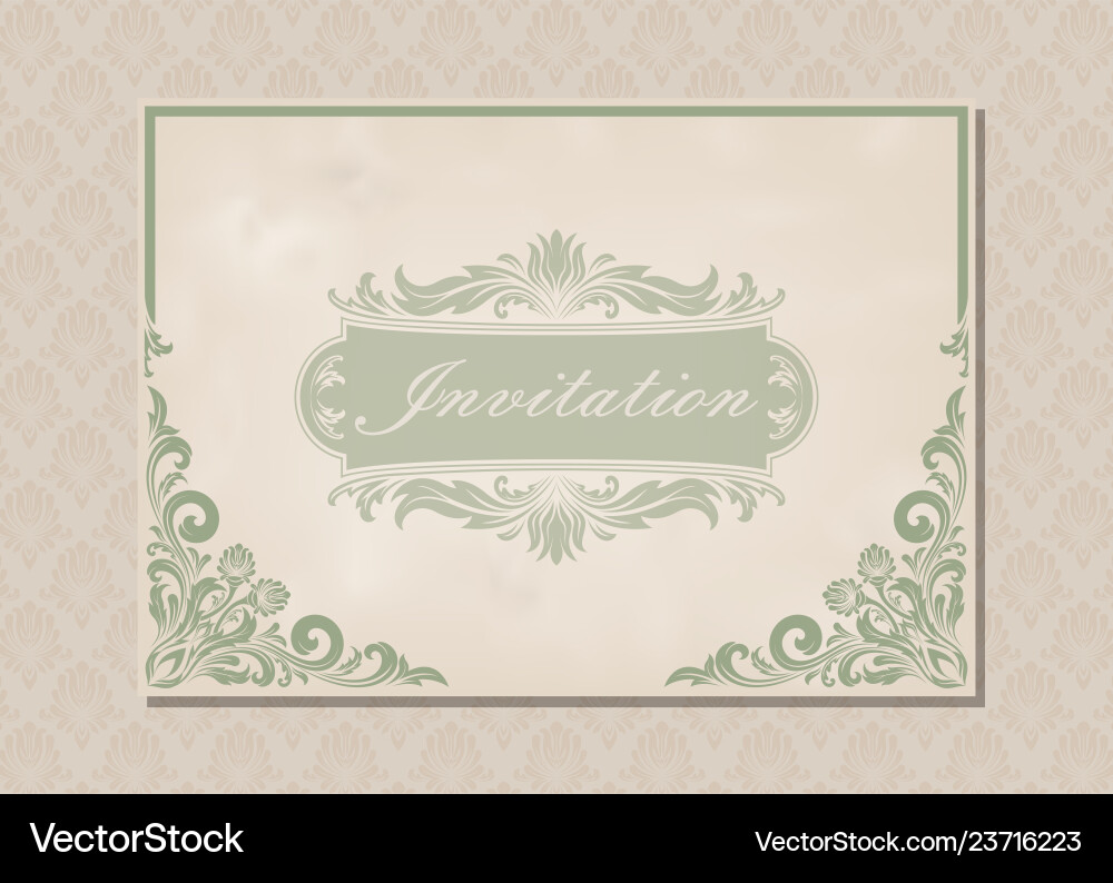 Premium invitation Royalty Free Vector Image - VectorStock