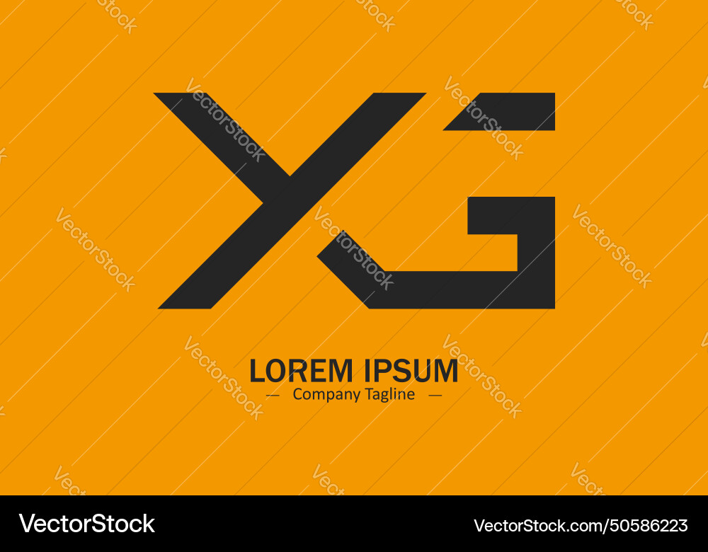 Professional elegant trendy awesome artistic yg Vector Image