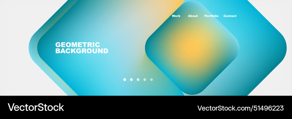 Square internet web page design template Vector Image