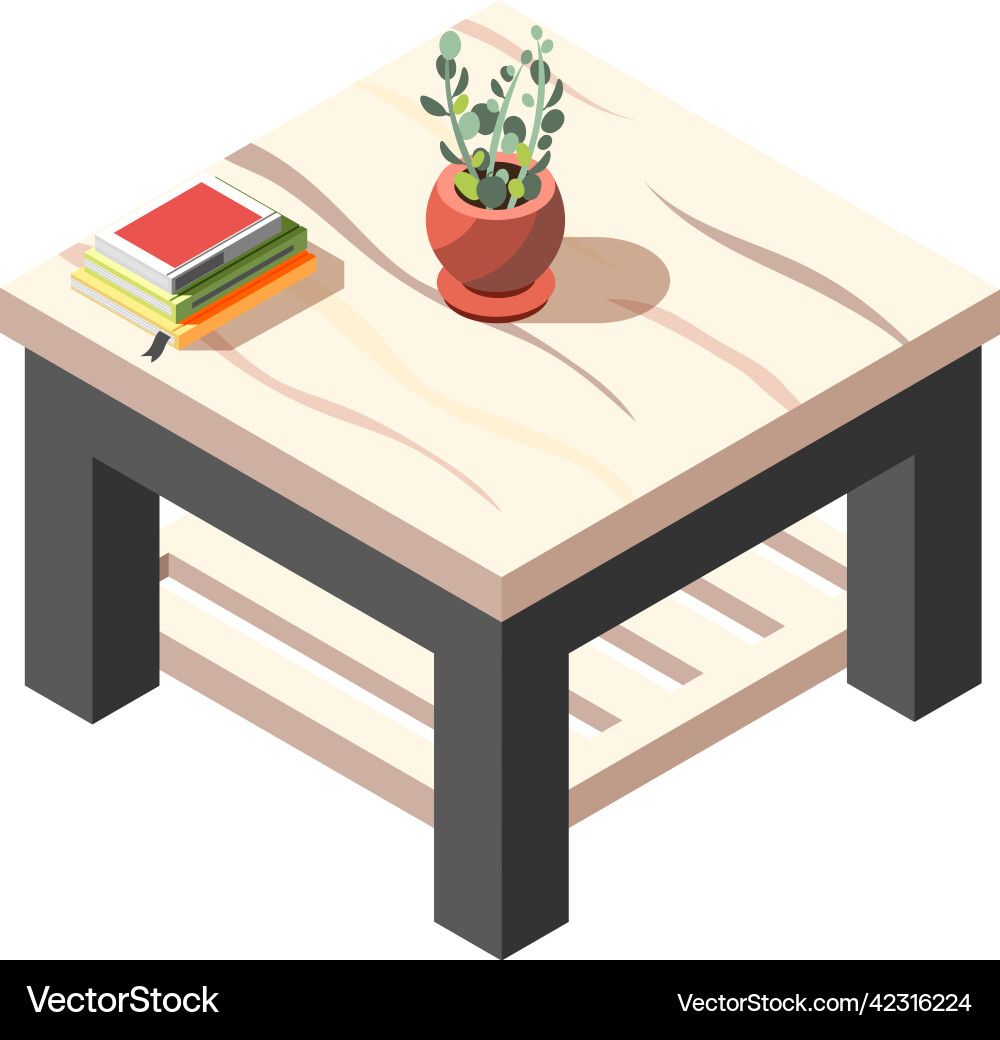Coffee table icon Royalty Free Vector Image - VectorStock