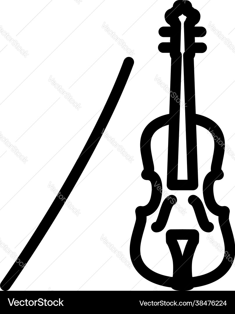 Violin icon Royalty Free Vector Image - VectorStock