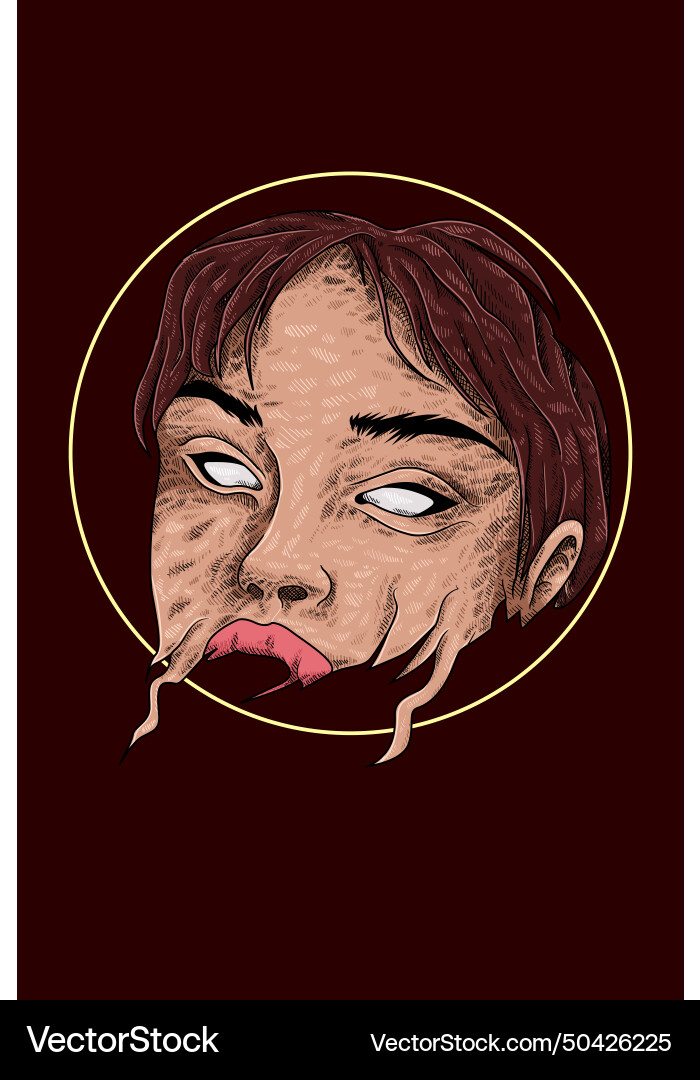 Girl split Royalty Free Vector Image - VectorStock