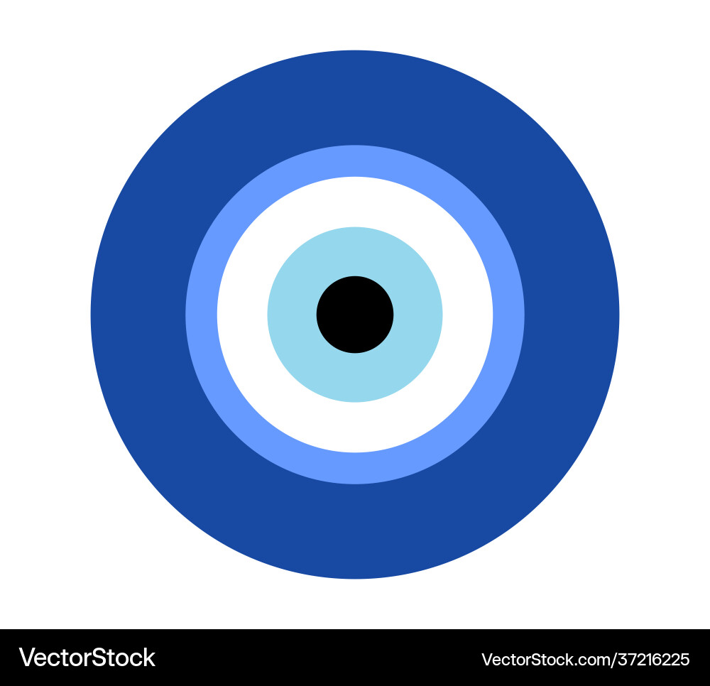 Greek evil eye symbol protection Royalty Free Vector Image