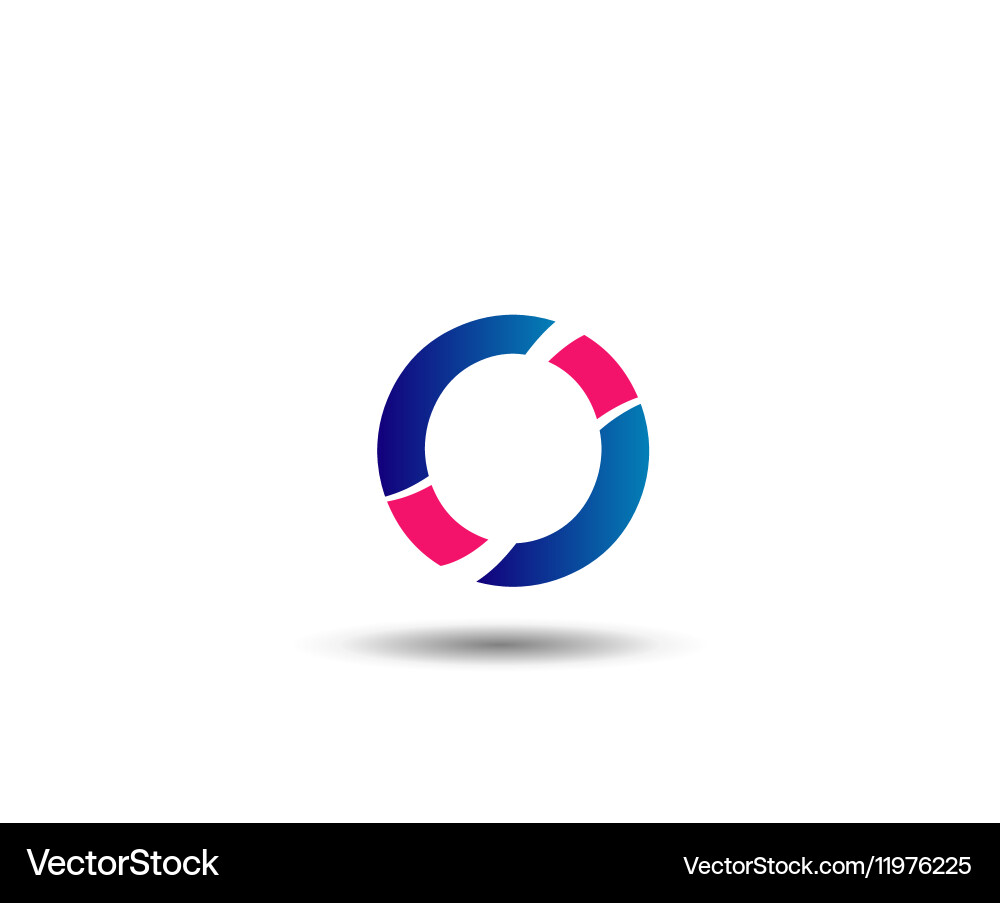 O Logo Icons - Circular Shape Royalty Free Vector Image