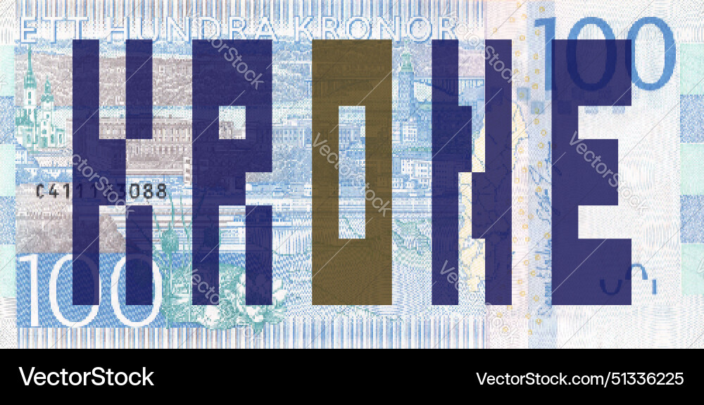 Reverse high polygonal pixel mosaic banknote 100 Vector Image