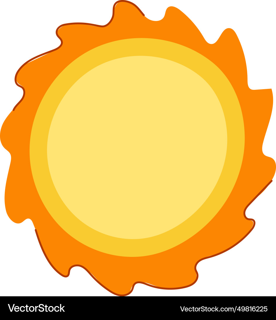 Sunbeam Sonnenkarte Lizenzfreies Vektorbild - VectorStock