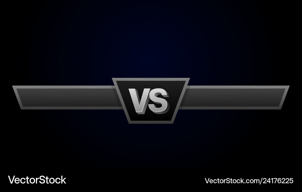 Vs duel challenge versus board rivals Royalty Free Vector