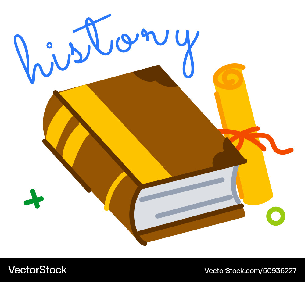 History book Royalty Free Vector Image - VectorStock