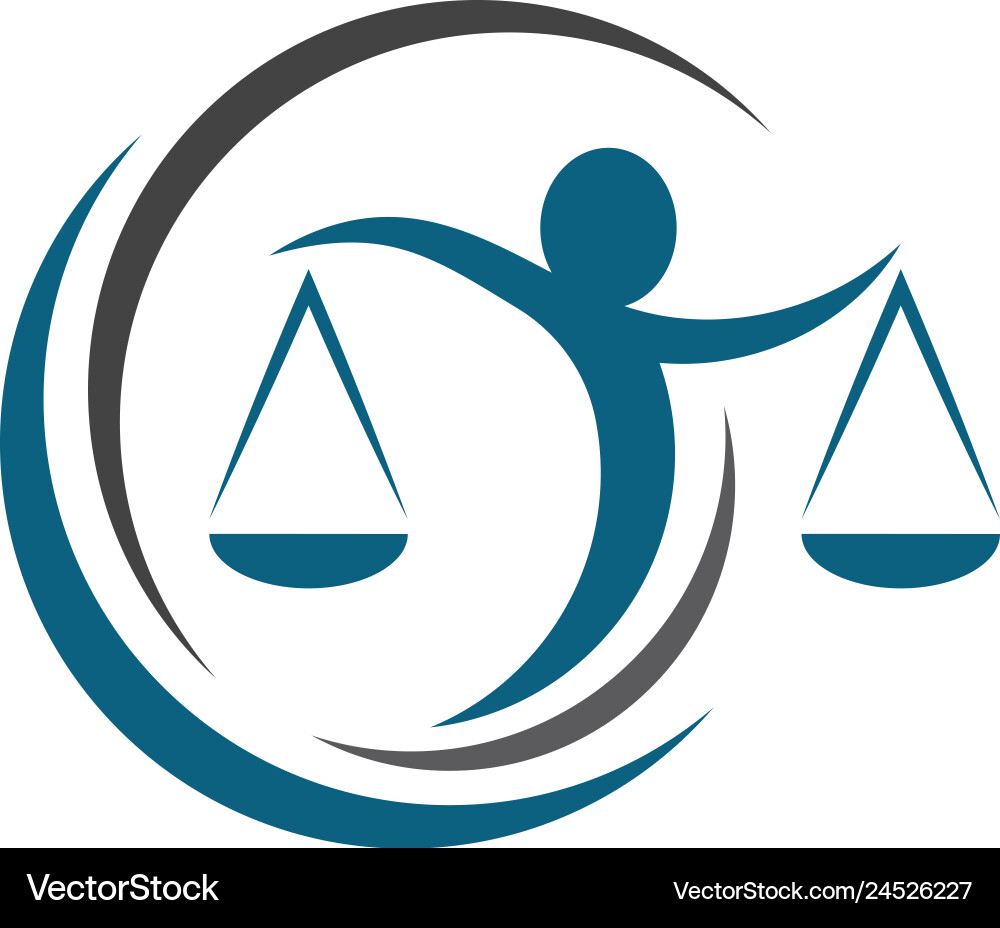 Law Scales Logo Template Royalty Free Vector Image