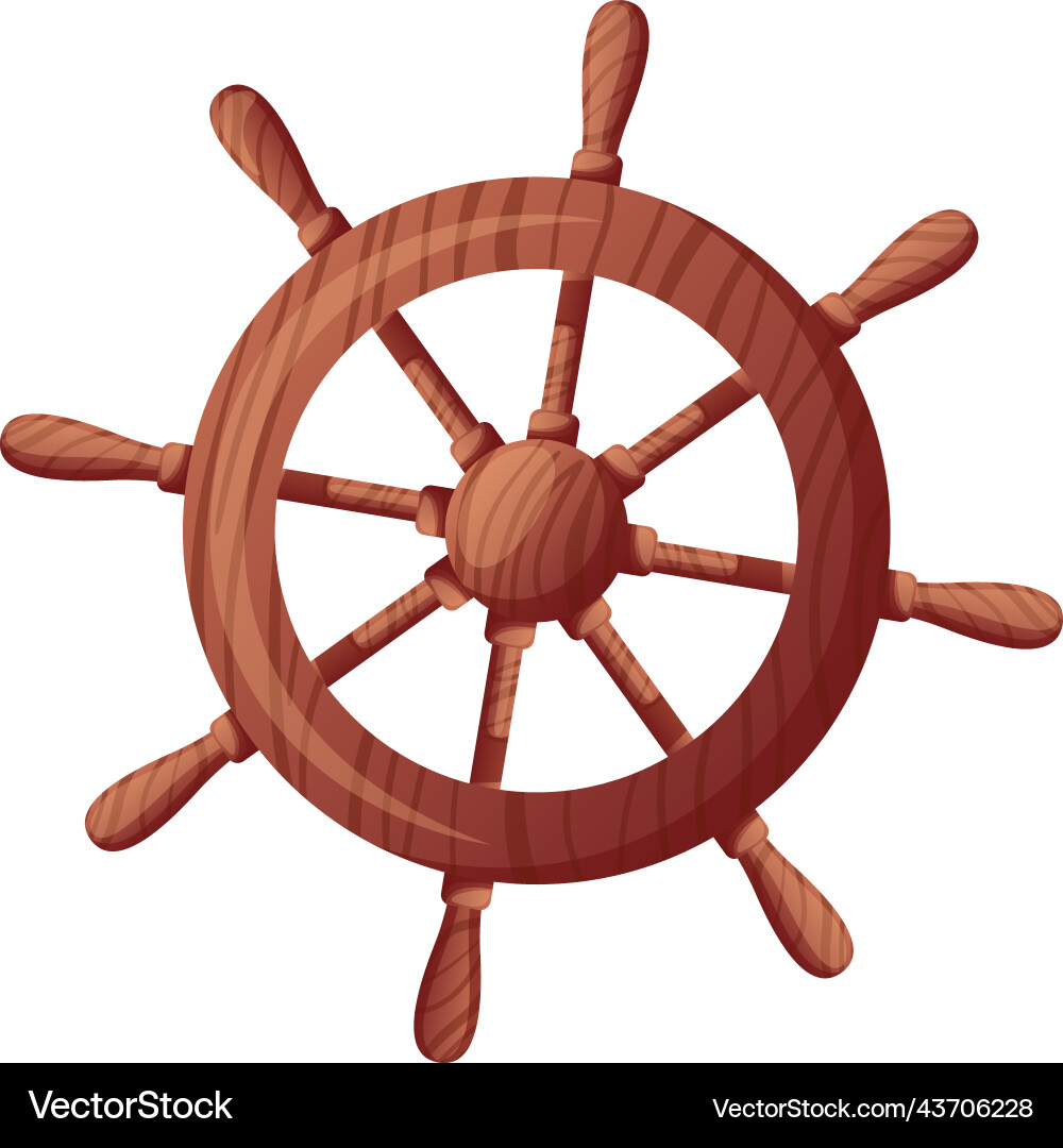 Ship rudder cartoon Royalty Free Vector Image - VectorStock
