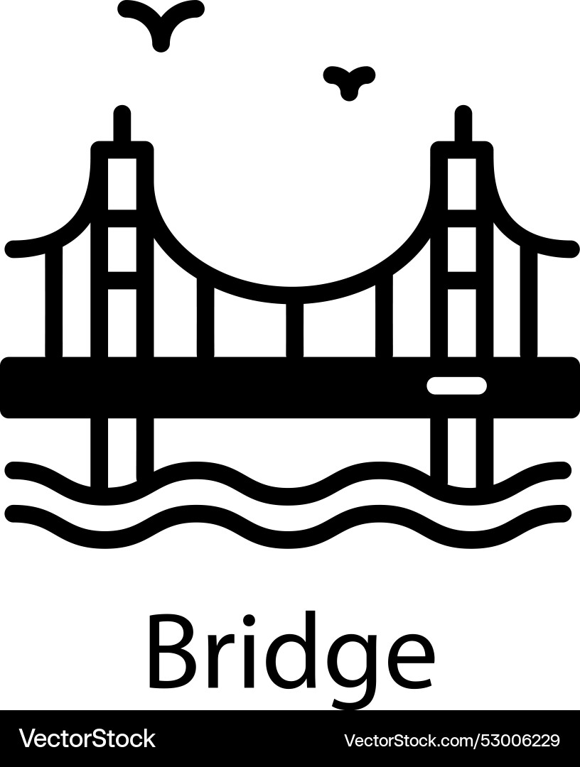 Bridge Royalty Free Vector Image - VectorStock