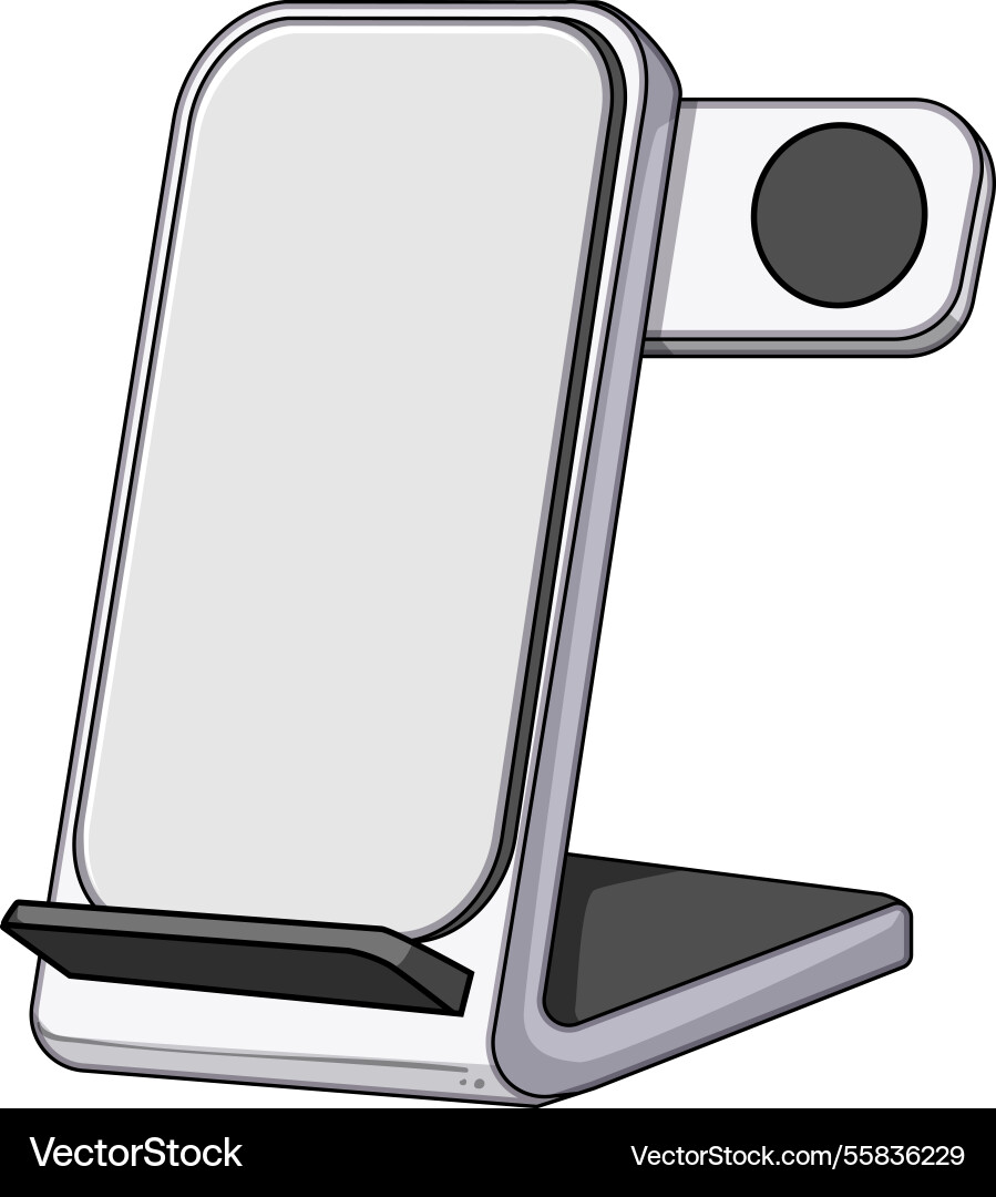 Hub multi device charging station cartoon Vector Image