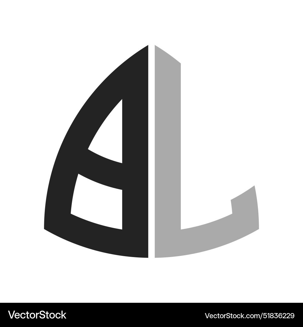 Modern creative bl logo design letter icon Vector Image