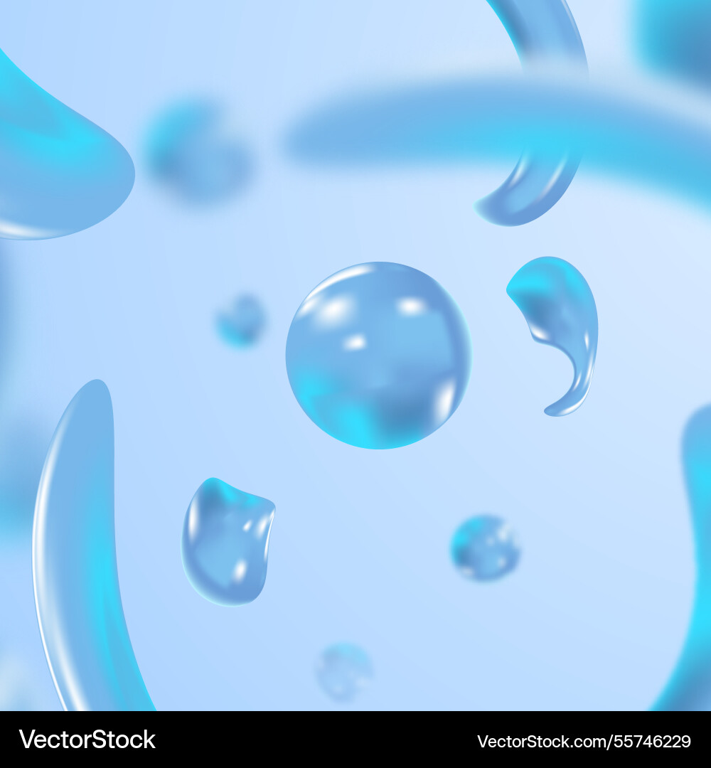 Monochrome realistic liquid effect background Vector Image