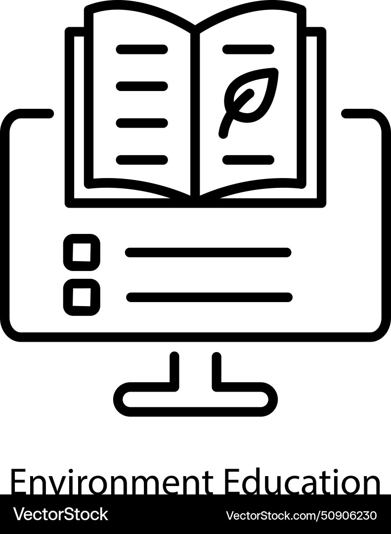 Environmental education Royalty Free Vector Image