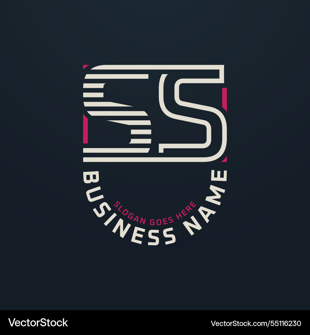 Letter ss premium logo design modern business Vector Image