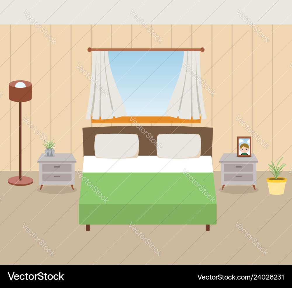 Bedroom Royalty Free Vector Image - VectorStock