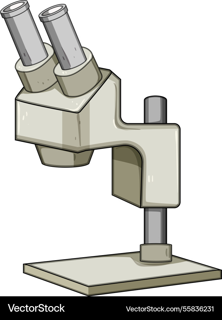 Focus microscope cartoon Royalty Free Vector Image