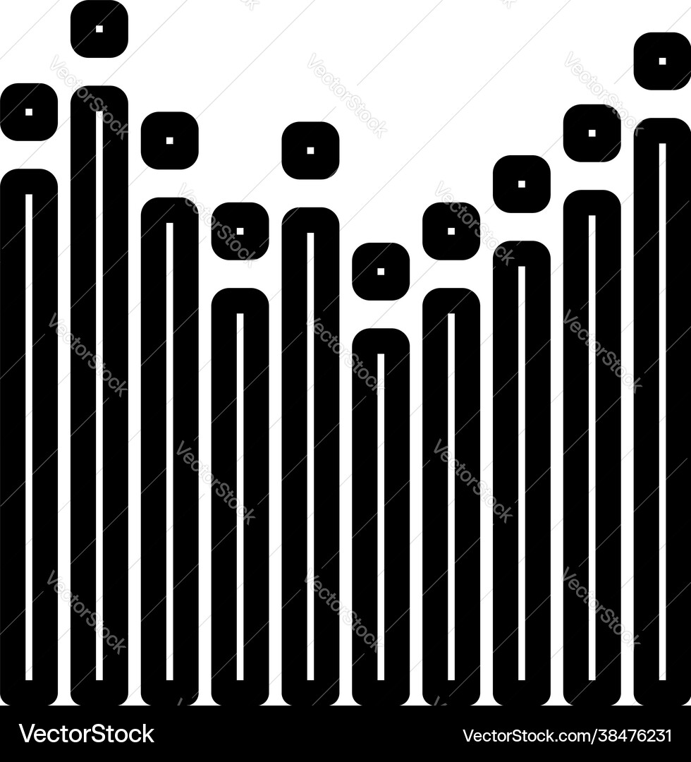 Graphic equalizer icon Royalty Free Vector Image
