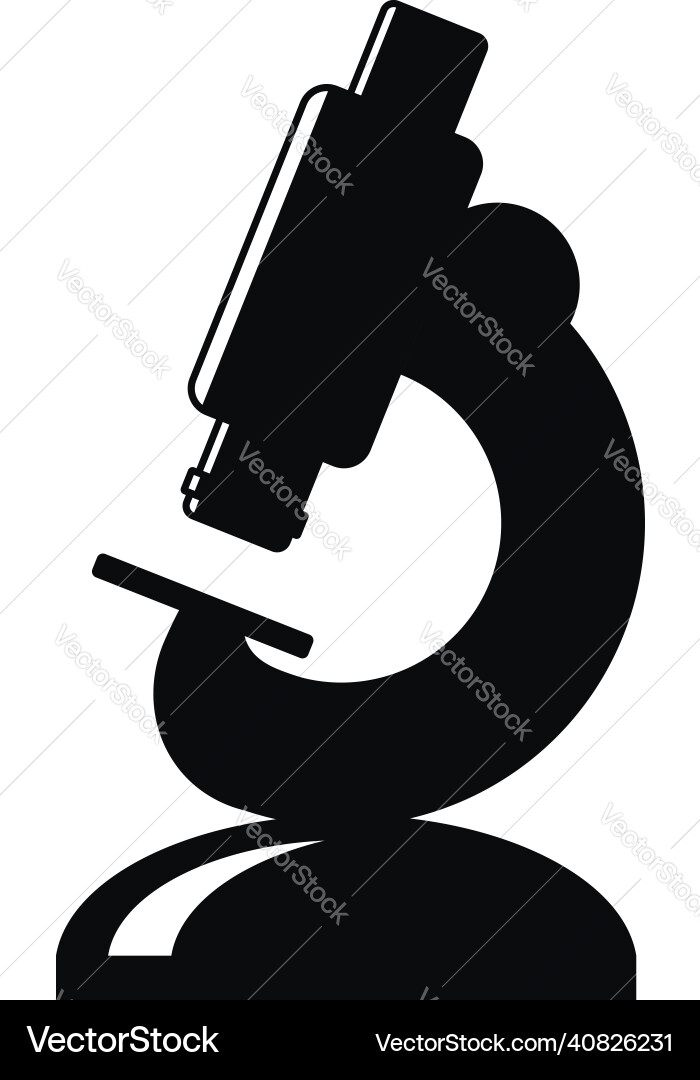 Laboratory microscope icon Royalty Free Vector Image