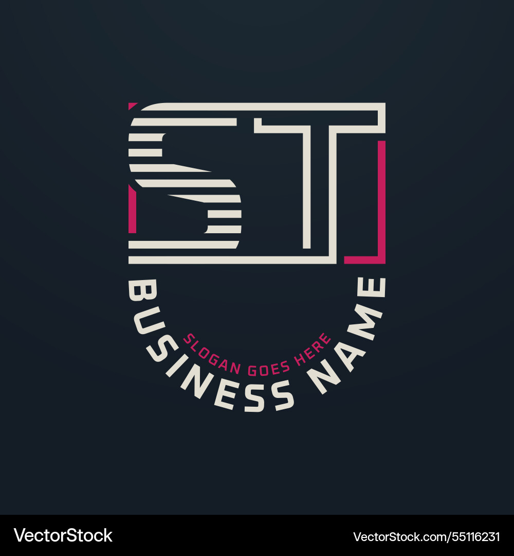 Letter st premium logo design modern business Vector Image