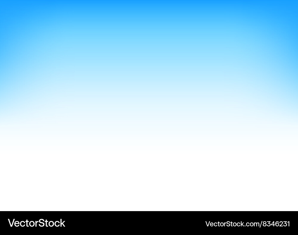 White blue sky gradient background Royalty Free Vector Image