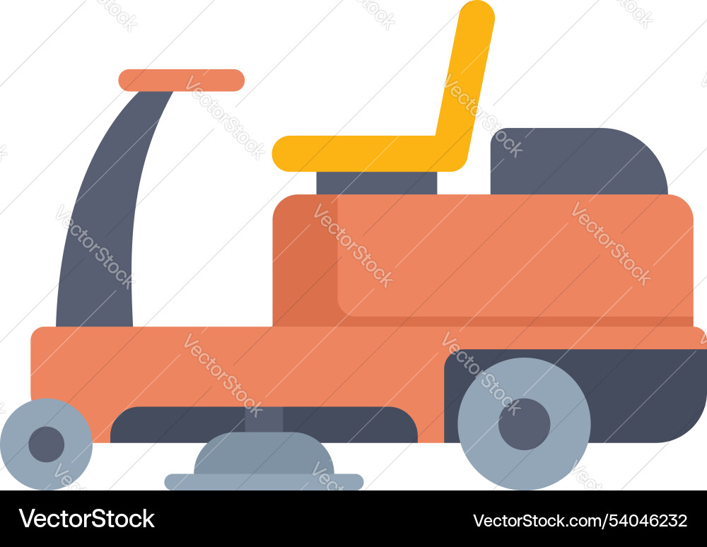 Professional cleaning machine for floor Royalty Free Vector