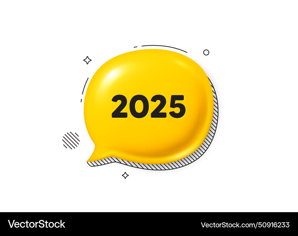 2025 year icon event schedule annual date comic Vector Image