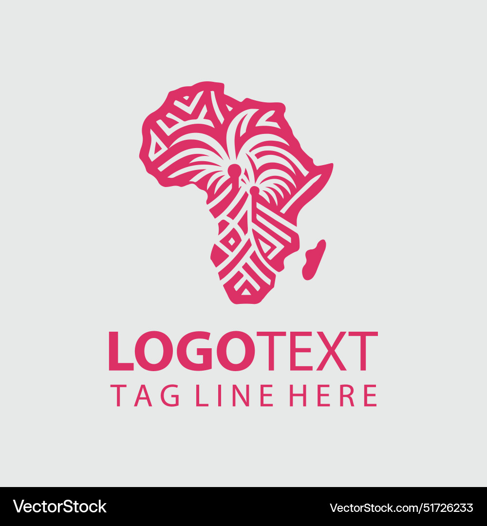 Africa map logo Royalty Free Vector Image - VectorStock
