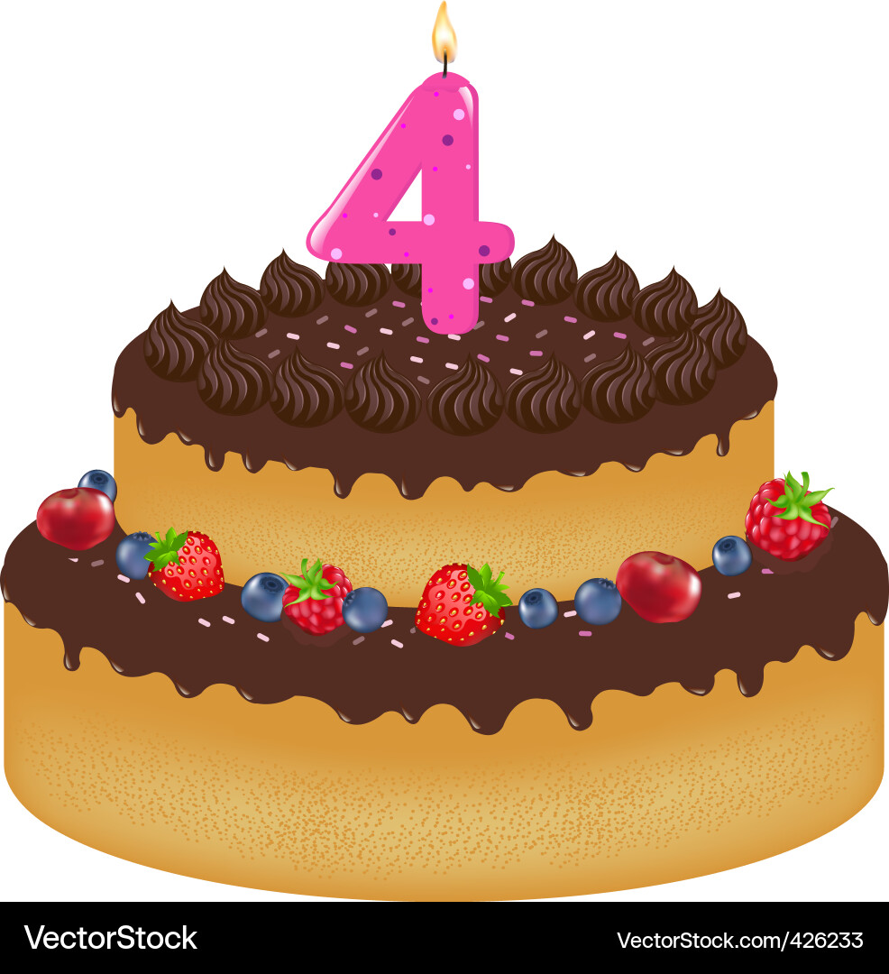 Birthday cake Royalty Free Vector Image - VectorStock