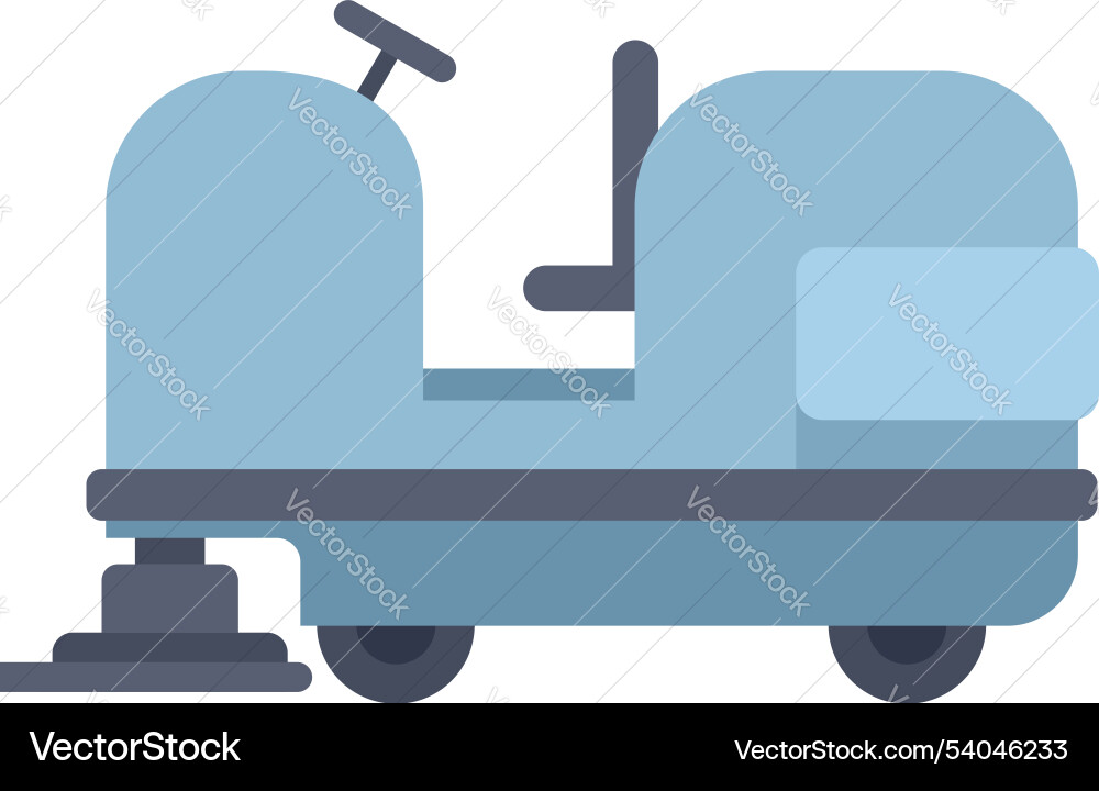 Blue floor cleaning machine for professional Vector Image