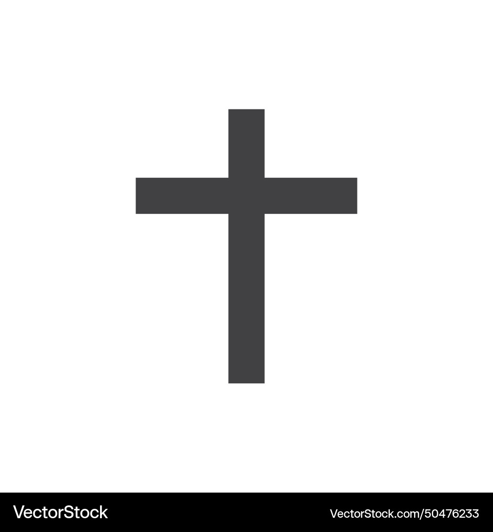 Church or cross Royalty Free Vector Image - VectorStock