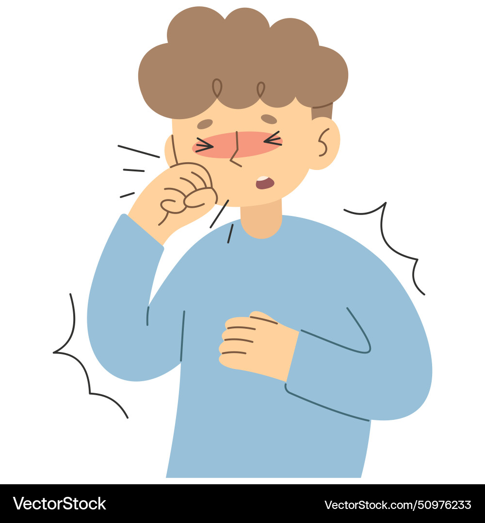 Cough 2 Royalty Free Vector Image - VectorStock
