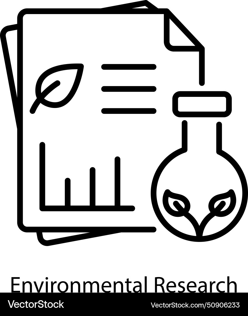 Environmental research Royalty Free Vector Image