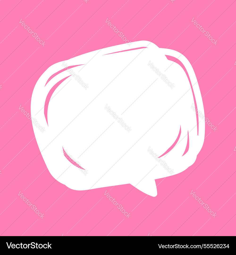 Blank empty white speech bubbles single comic Vector Image