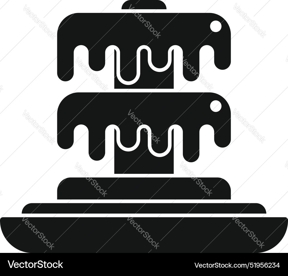 Chocolate fountain dripping dessert indulgence Vector Image