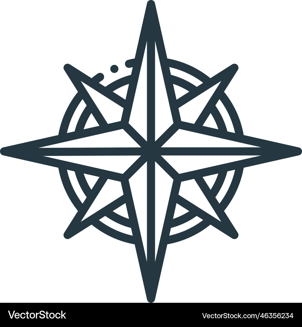 Compass rose nautical Royalty Free Vector Image
